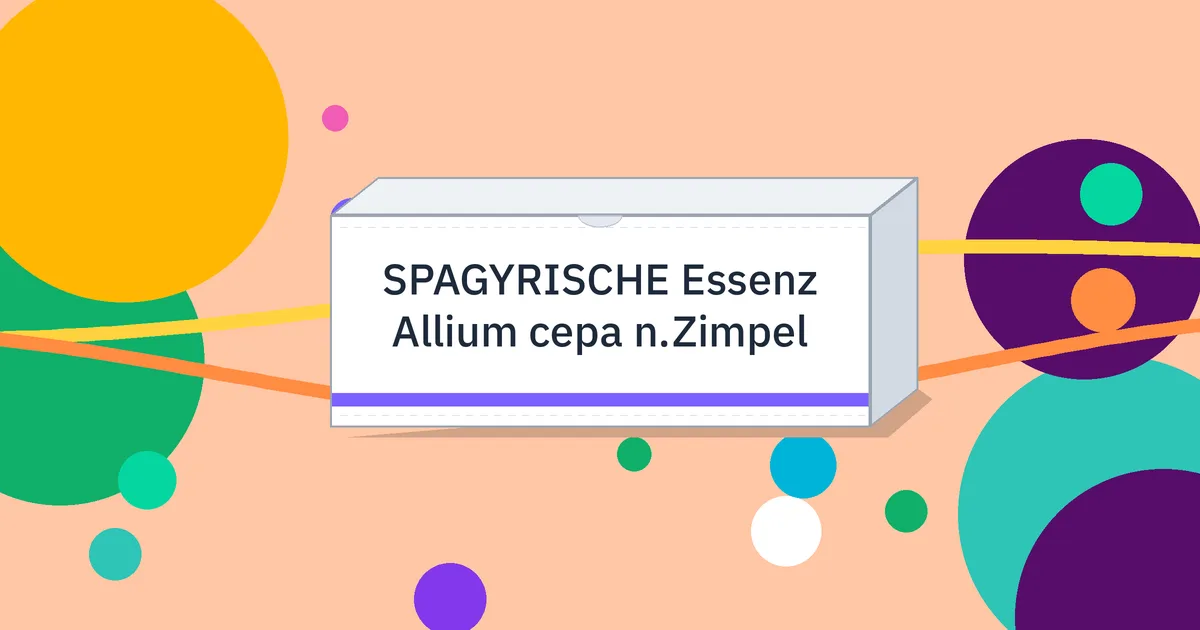 Symbolbild: Packung mit der Aufschrift SPAGYRISCHE Essenz Allium cepa n.Zimpel (PZN 00915515) – Verfügbarkeit und Bezug in Apotheken in Frankfurt am Main