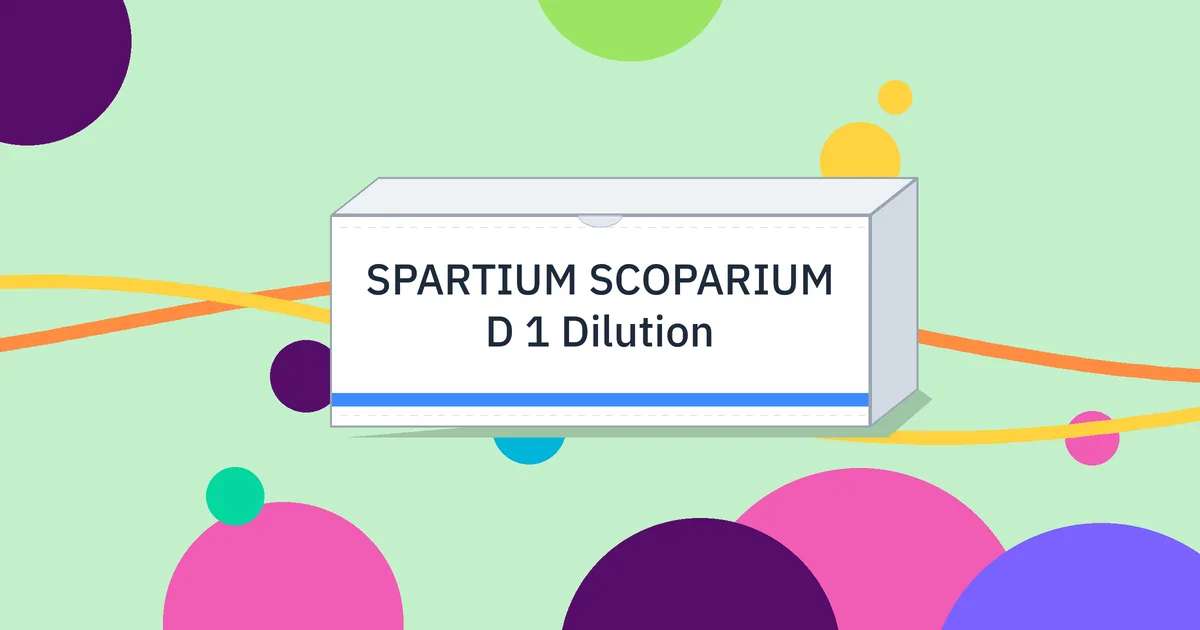 Symbolbild: Packung mit der Aufschrift SPARTIUM SCOPARIUM D 1 Dilution (PZN 02622065) – Verfügbarkeit und Bezug in Apotheken in Frankfurt am Main