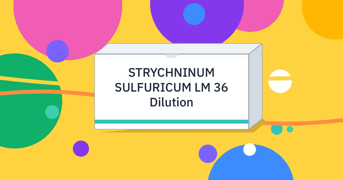 Symbolbild: Packung mit der Aufschrift STRYCHNINUM SULFURICUM LM 36 Dilution (PZN 13208340) – Verfügbarkeit und Bezug in Apotheken in Frankfurt am Main
