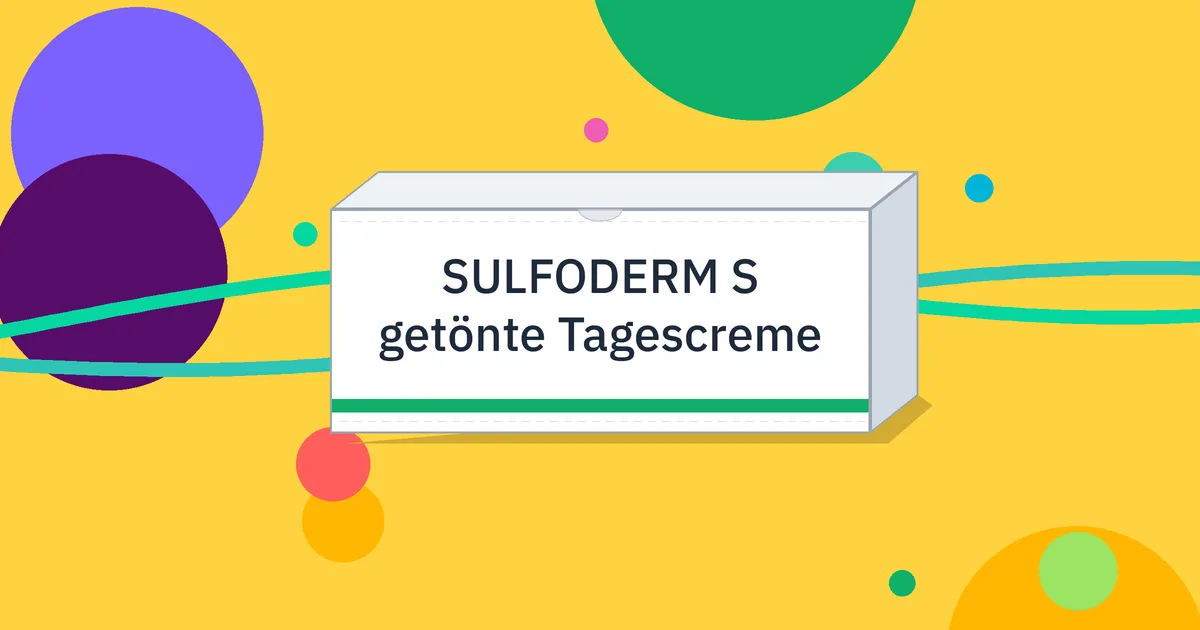 Symbolbild: Packung mit der Aufschrift SULFODERM S getönte Tagescreme (PZN 02328934) – Verfügbarkeit und Bezug in Apotheken in Frankfurt am Main
