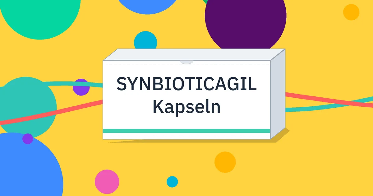Symbolbild: Packung mit der Aufschrift SYNBIOTICAGIL Kapseln (PZN 19223205) – Verfügbarkeit und Bezug in Apotheken in Frankfurt am Main