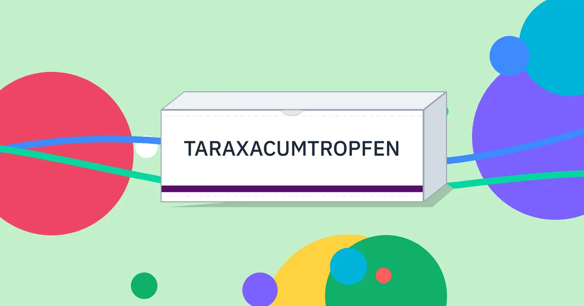 Symbolbild: Packung mit der Aufschrift TARAXACUMTROPFEN (PZN 11052744) – Verfügbarkeit und Bezug in Apotheken in Frankfurt am Main