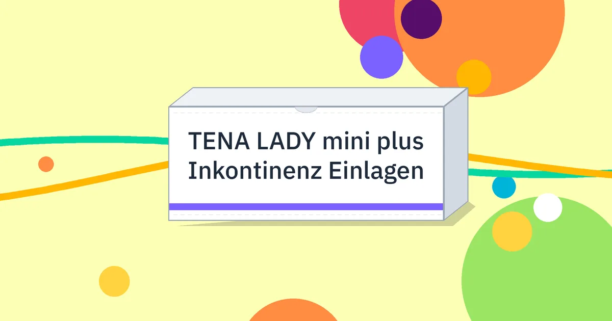 Symbolbild: Packung mit der Aufschrift TENA LADY mini plus Inkontinenz Einlagen (PZN 18823423) – Verfügbarkeit und Bezug in Apotheken in Frankfurt am Main