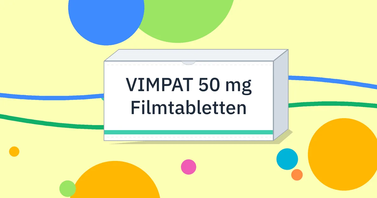 Symbolbild: Packung mit der Aufschrift VIMPAT 50 mg Filmtabletten (PZN 06142758) – Verfügbarkeit und Bezug in Apotheken in Frankfurt am Main