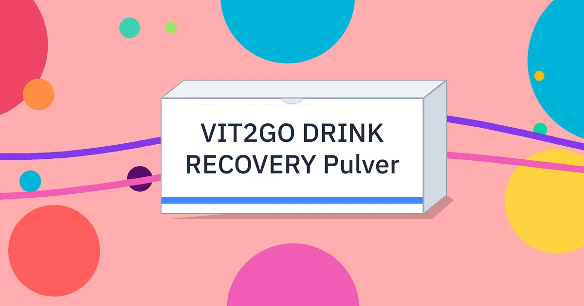Symbolbild: Packung mit der Aufschrift VIT2GO DRINK RECOVERY Pulver (PZN 16392002) – Verfügbarkeit und Bezug in Apotheken in Frankfurt am Main