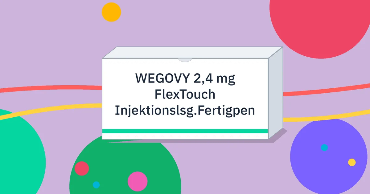Symbolbild: Packung mit der Aufschrift WEGOVY 2,4 mg FlexTouch Injektionslsg.Fertigpen (PZN 19769217) – Verfügbarkeit und Bezug in Apotheken in Frankfurt am Main