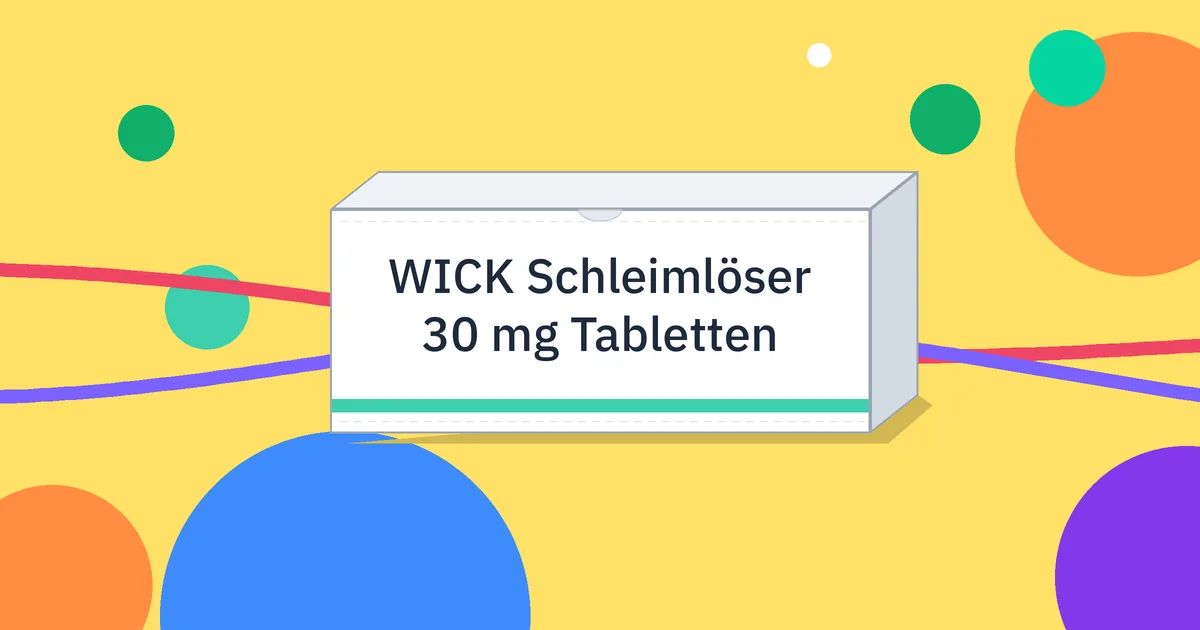 Symbolbild: Packung mit der Aufschrift WICK Schleimlöser 30 mg Tabletten (PZN 01617151) – Verfügbarkeit und Bezug in Apotheken in Frankfurt am Main