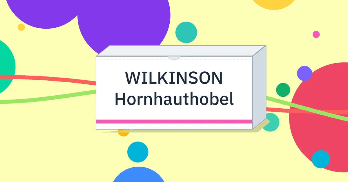 Symbolbild: Packung mit der Aufschrift WILKINSON Hornhauthobel (PZN 04515474) – Verfügbarkeit und Bezug in Apotheken in Frankfurt am Main