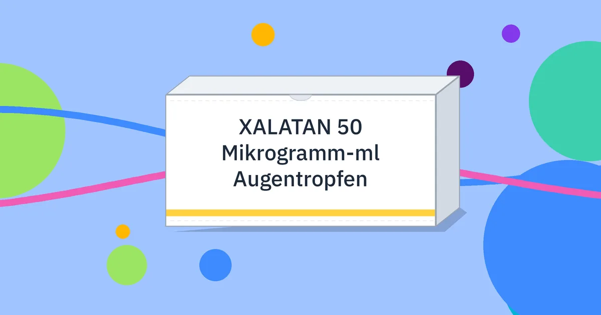 Symbolbild: Packung mit der Aufschrift XALATAN 50 Mikrogramm-ml Augentropfen (PZN 00721219) – Verfügbarkeit und Bezug in Apotheken in Frankfurt am Main