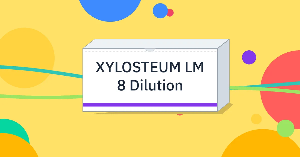 Symbolbild: Packung mit der Aufschrift XYLOSTEUM LM 8 Dilution (PZN 13284105) – Verfügbarkeit und Bezug in Apotheken in Frankfurt am Main