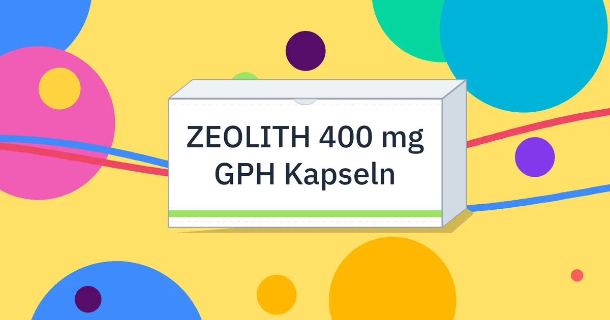 Symbolbild: Packung mit der Aufschrift ZEOLITH 400 mg GPH Kapseln (PZN 08429955) – Verfügbarkeit und Bezug in Apotheken in Frankfurt am Main