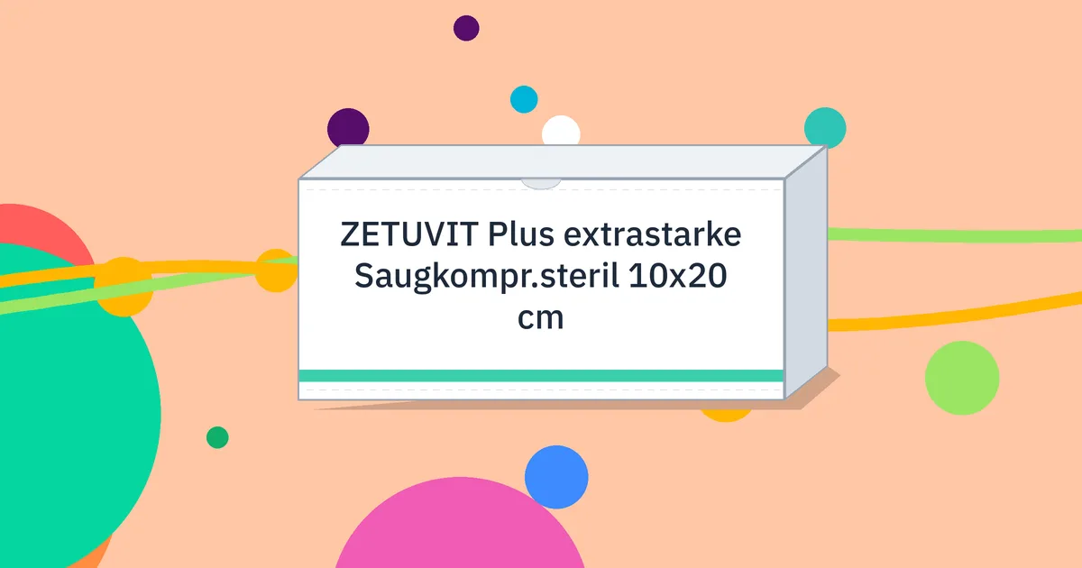 Symbolbild: Packung mit der Aufschrift ZETUVIT Plus extrastarke Saugkompr.steril 10x20 cm (PZN 16767057) – Verfügbarkeit und Bezug in Apotheken in Frankfurt am Main