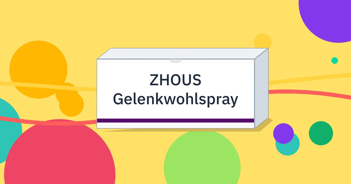 Symbolbild: Packung mit der Aufschrift ZHOUS Gelenkwohlspray (PZN 03824078) – Verfügbarkeit und Bezug in Apotheken in Frankfurt am Main