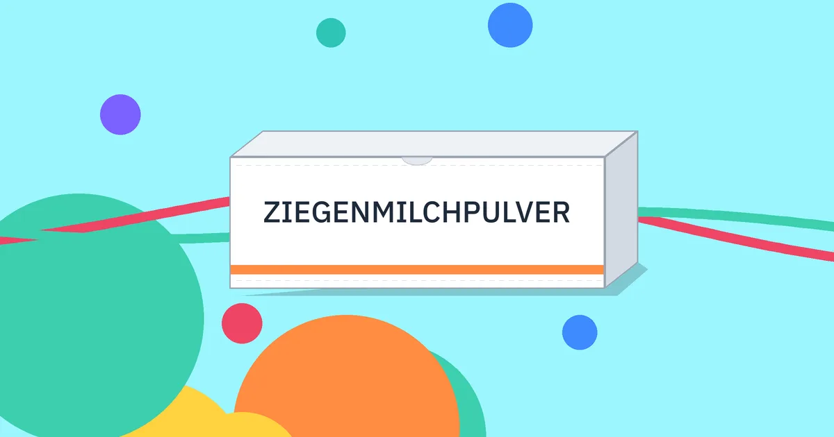 Symbolbild: Packung mit der Aufschrift ZIEGENMILCHPULVER (PZN 16151824) – Verfügbarkeit und Bezug in Apotheken in Frankfurt am Main