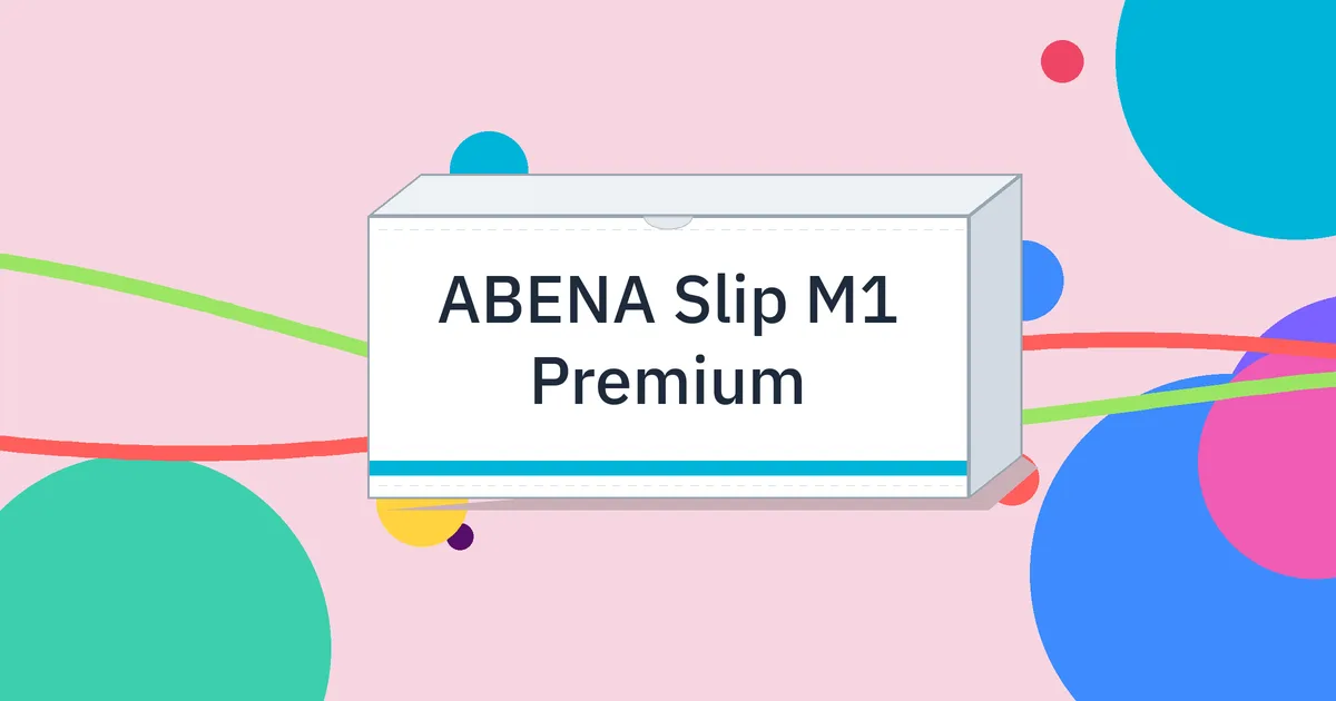 Symbolbild: Packung mit der Aufschrift ABENA Slip M1 Premium (PZN 10220240) – Verfügbarkeit und Bezug in Apotheken in Frankfurt am Main