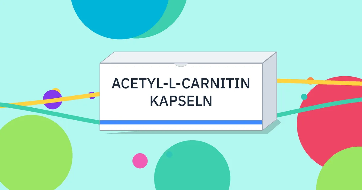 Symbolbild: Packung mit der Aufschrift ACETYL-L-CARNITIN KAPSELN (PZN 11235479) – Verfügbarkeit und Bezug in Apotheken in Frankfurt am Main