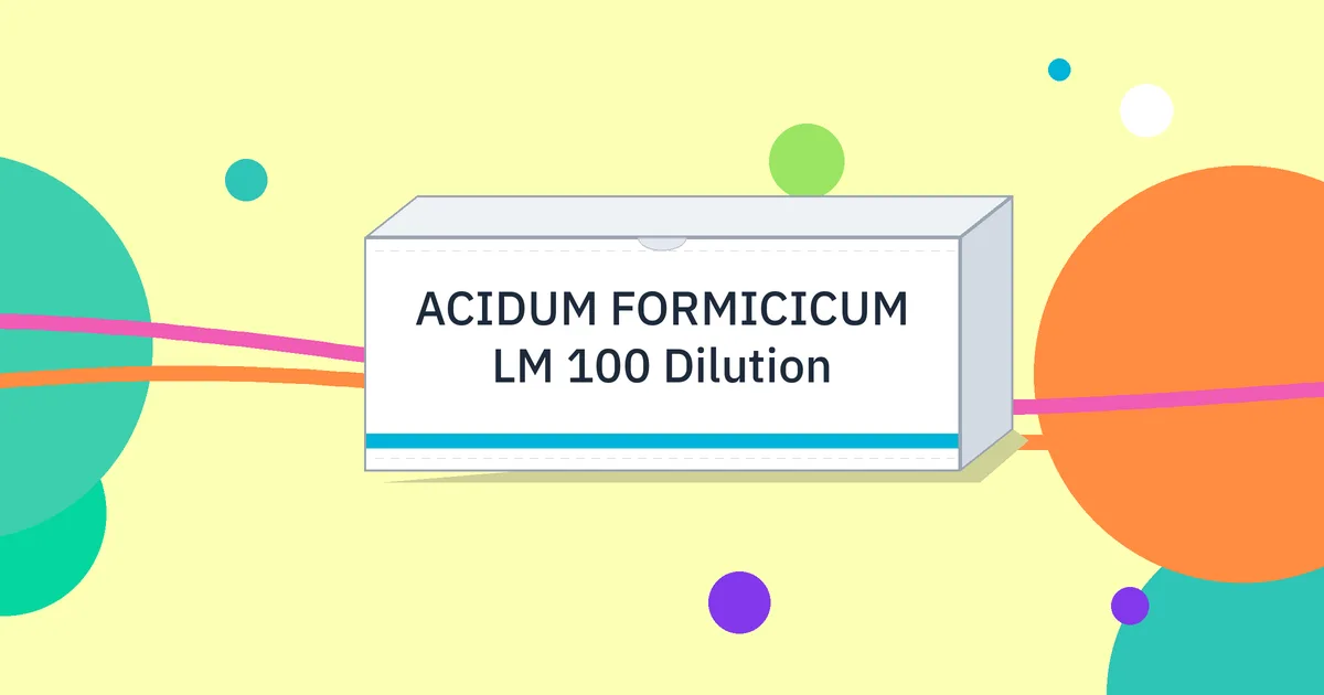 Symbolbild: Packung mit der Aufschrift ACIDUM FORMICICUM LM 100 Dilution (PZN 12752194) – Verfügbarkeit und Bezug in Apotheken in Frankfurt am Main