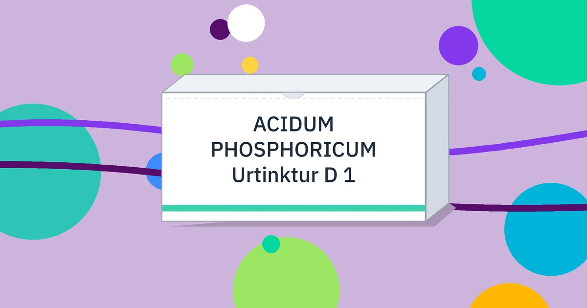 Symbolbild: Packung mit der Aufschrift ACIDUM PHOSPHORICUM Urtinktur D 1 (PZN 02119308) – Verfügbarkeit und Bezug in Apotheken in Frankfurt am Main