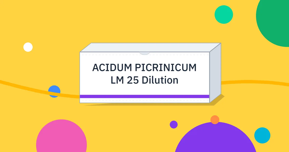 Symbolbild: Packung mit der Aufschrift ACIDUM PICRINICUM LM 25 Dilution (PZN 12753756) – Verfügbarkeit und Bezug in Apotheken in Frankfurt am Main
