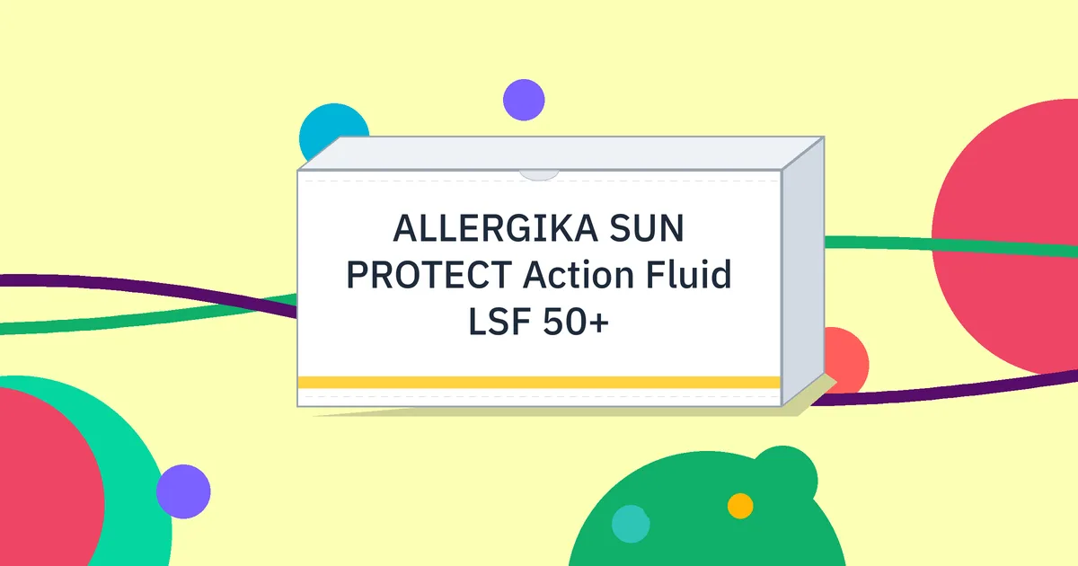 Symbolbild: Packung mit der Aufschrift ALLERGIKA SUN PROTECT Action Fluid LSF 50+ (PZN 18656089) – Verfügbarkeit und Bezug in Apotheken in Frankfurt am Main