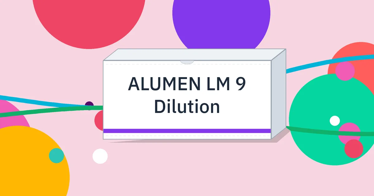 Symbolbild: Packung mit der Aufschrift ALUMEN LM 9 Dilution (PZN 12757949) – Verfügbarkeit und Bezug in Apotheken in Frankfurt am Main