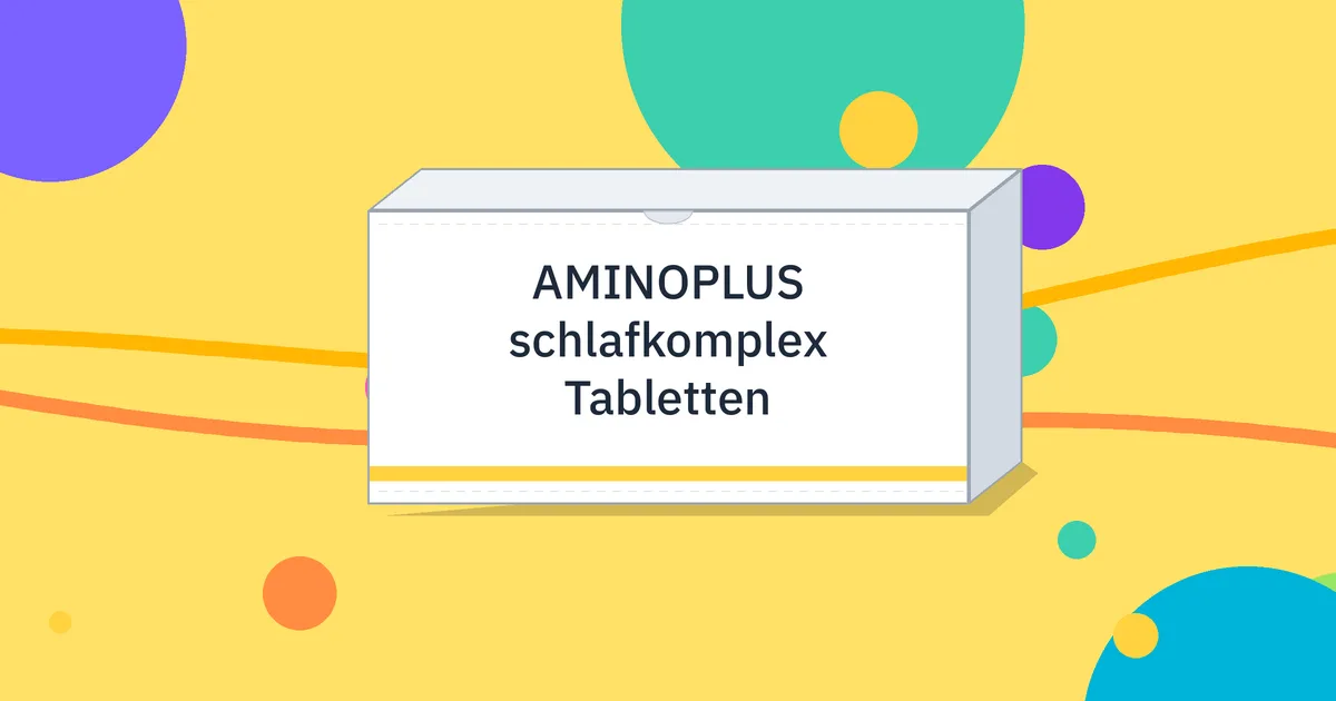 Symbolbild: Packung mit der Aufschrift AMINOPLUS schlafkomplex Tabletten (PZN 18427667) – Verfügbarkeit und Bezug in Apotheken in Frankfurt am Main