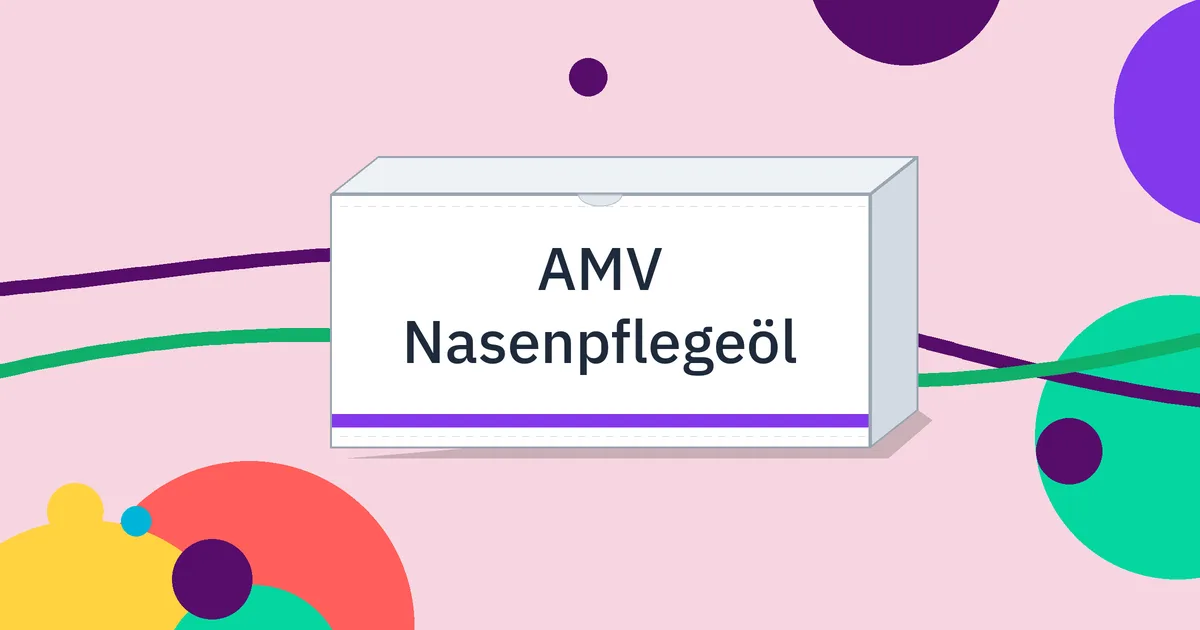 Symbolbild: Packung mit der Aufschrift AMV Nasenpflegeöl (PZN 06965572) – Verfügbarkeit und Bezug in Apotheken in Frankfurt am Main