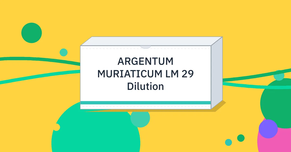 Symbolbild: Packung mit der Aufschrift ARGENTUM MURIATICUM LM 29 Dilution (PZN 12768410) – Verfügbarkeit und Bezug in Apotheken in Frankfurt am Main