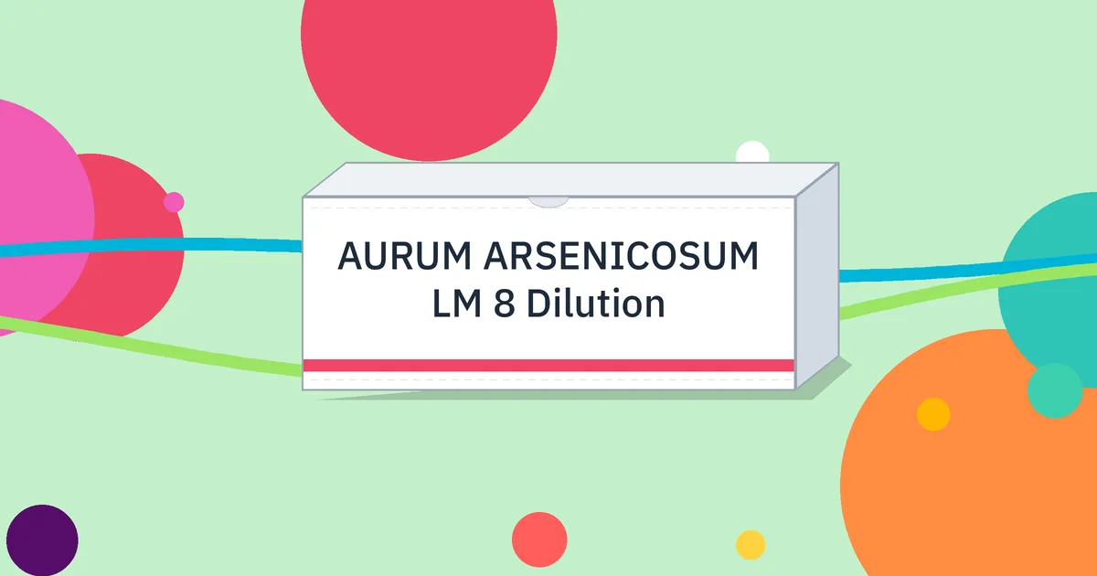 Symbolbild: Packung mit der Aufschrift AURUM ARSENICOSUM LM 8 Dilution (PZN 12783332) – Verfügbarkeit und Bezug in Apotheken in Frankfurt am Main
