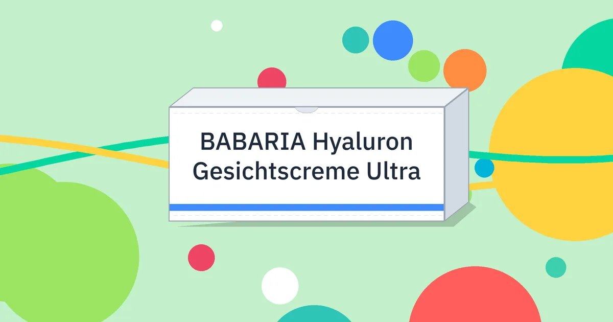 Symbolbild: Packung mit der Aufschrift BABARIA Hyaluron Gesichtscreme Ultra (PZN 18119776) – Verfügbarkeit und Bezug in Apotheken in Frankfurt am Main