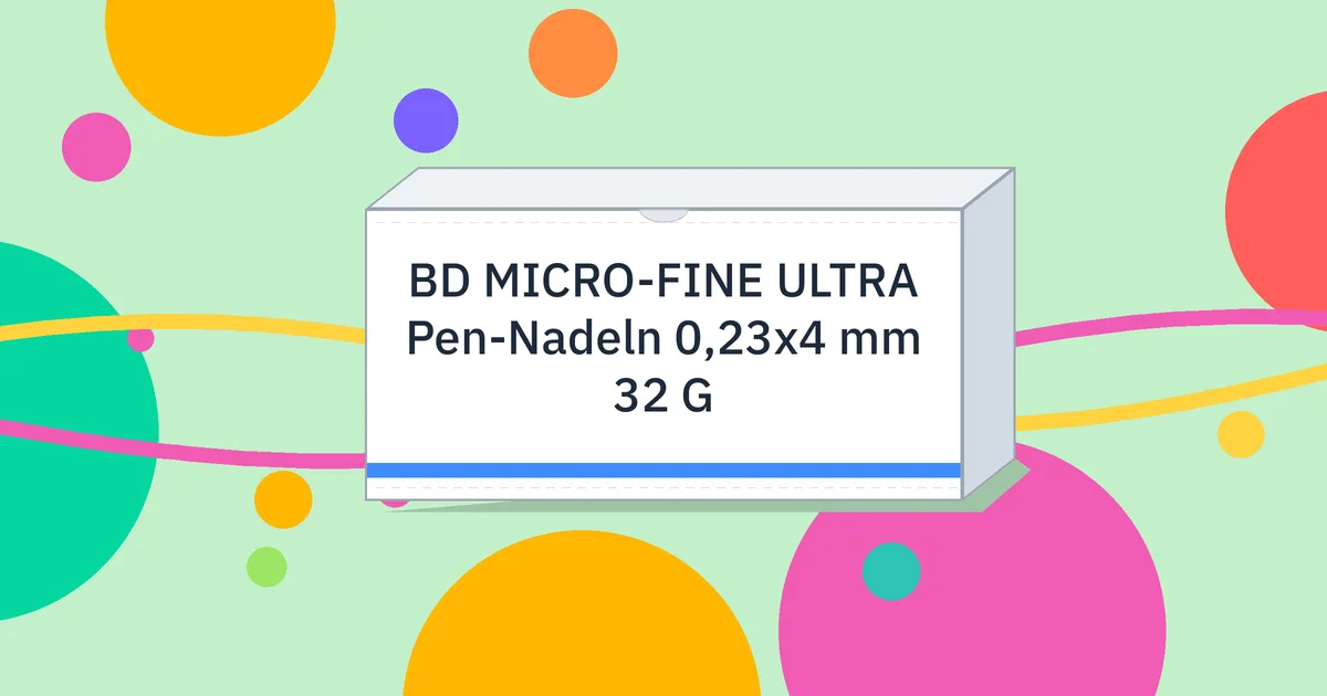 Symbolbild: Packung mit der Aufschrift BD MICRO-FINE ULTRA Pen-Nadeln 0,23x4 mm 32 G (PZN 13902135) – Verfügbarkeit und Bezug in Apotheken in Frankfurt am Main