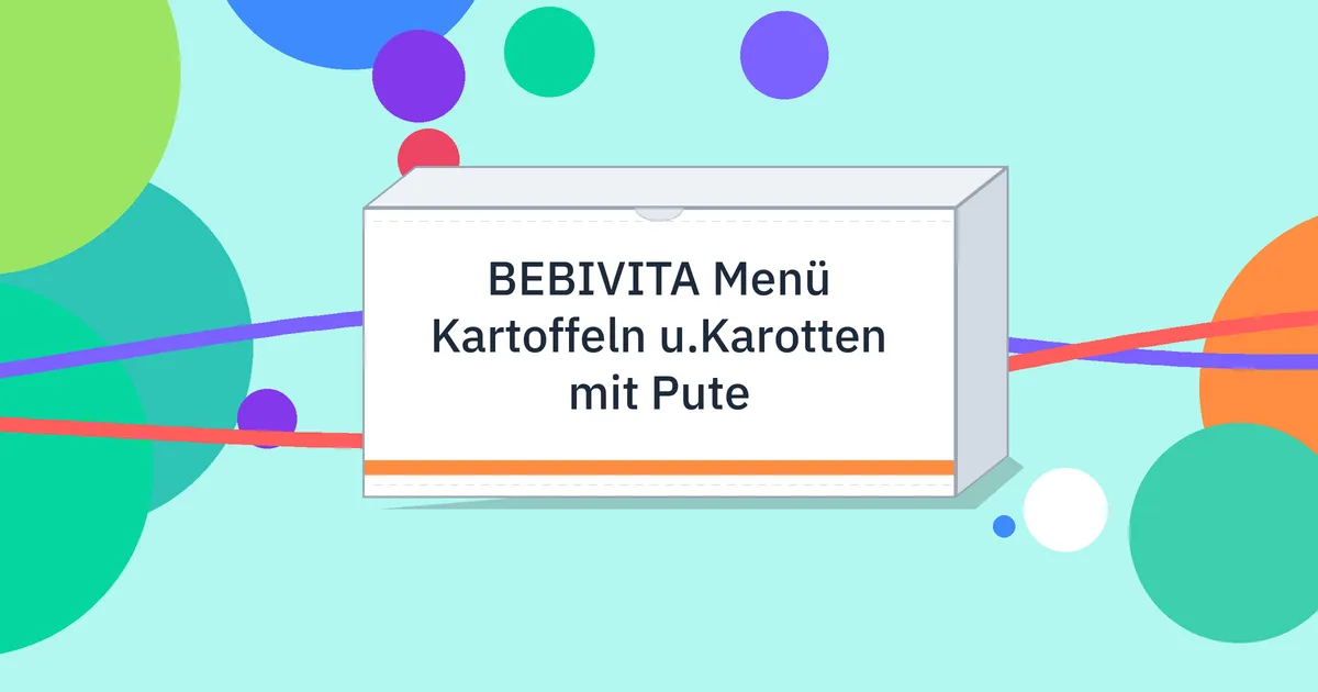Symbolbild: Packung mit der Aufschrift BEBIVITA Menü Kartoffeln u.Karotten mit Pute (PZN 19632984) – Verfügbarkeit und Bezug in Apotheken in Frankfurt am Main