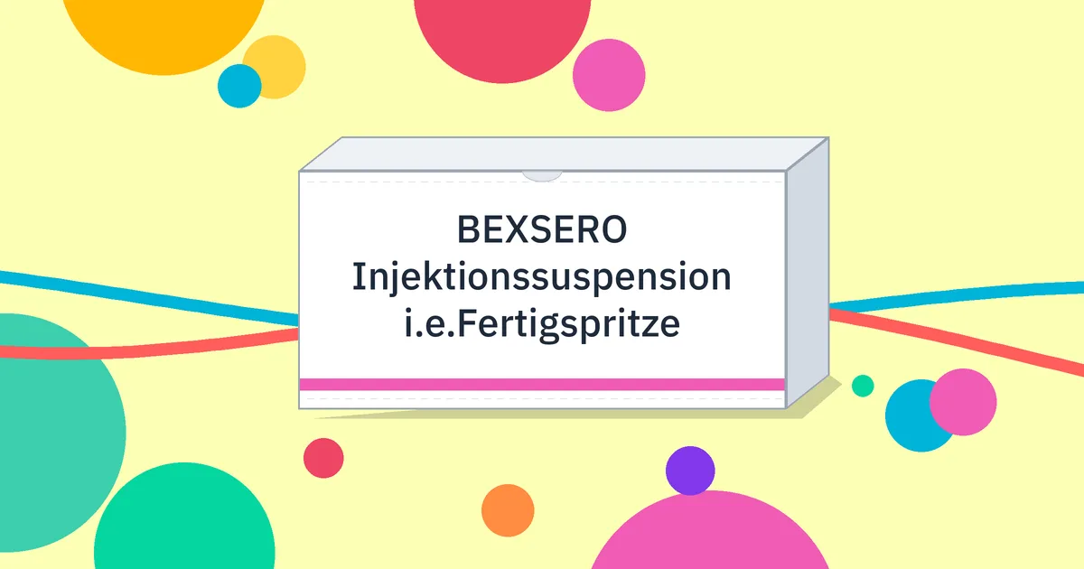 Symbolbild: Packung mit der Aufschrift BEXSERO Injektionssuspension i.e.Fertigspritze (PZN 17412184) – Verfügbarkeit und Bezug in Apotheken in Frankfurt am Main