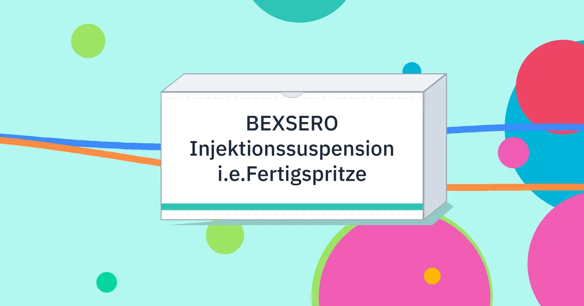 Symbolbild: Packung mit der Aufschrift BEXSERO Injektionssuspension i.e.Fertigspritze (PZN 18761952) – Verfügbarkeit und Bezug in Apotheken in Frankfurt am Main