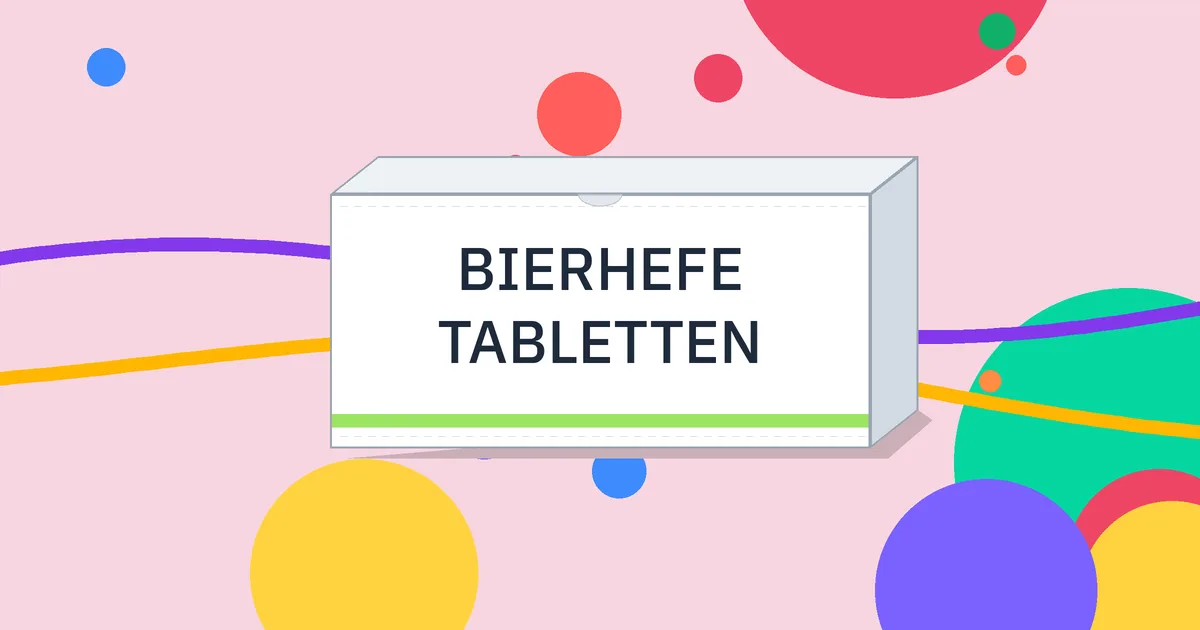 Symbolbild: Packung mit der Aufschrift BIERHEFE TABLETTEN (PZN 12544751) – Verfügbarkeit und Bezug in Apotheken in Frankfurt am Main