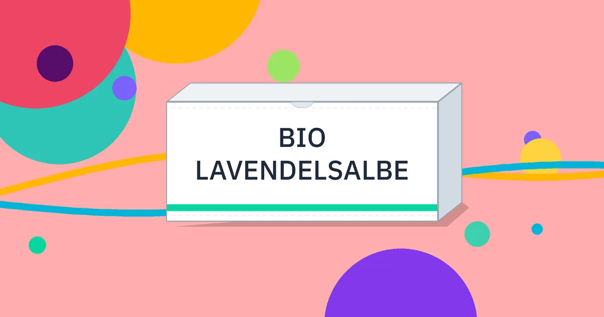 Symbolbild: Packung mit der Aufschrift BIO LAVENDELSALBE (PZN 19657228) – Verfügbarkeit und Bezug in Apotheken in Frankfurt am Main