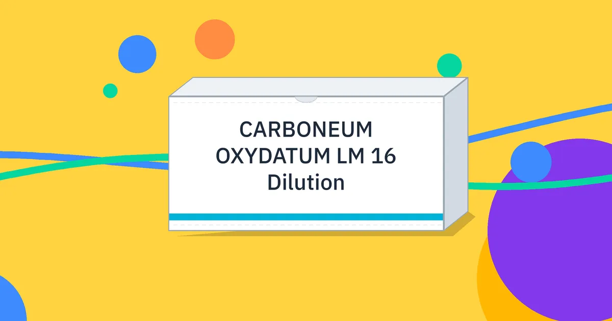 Symbolbild: Packung mit der Aufschrift CARBONEUM OXYDATUM LM 16 Dilution (PZN 13428739) – Verfügbarkeit und Bezug in Apotheken in Frankfurt am Main