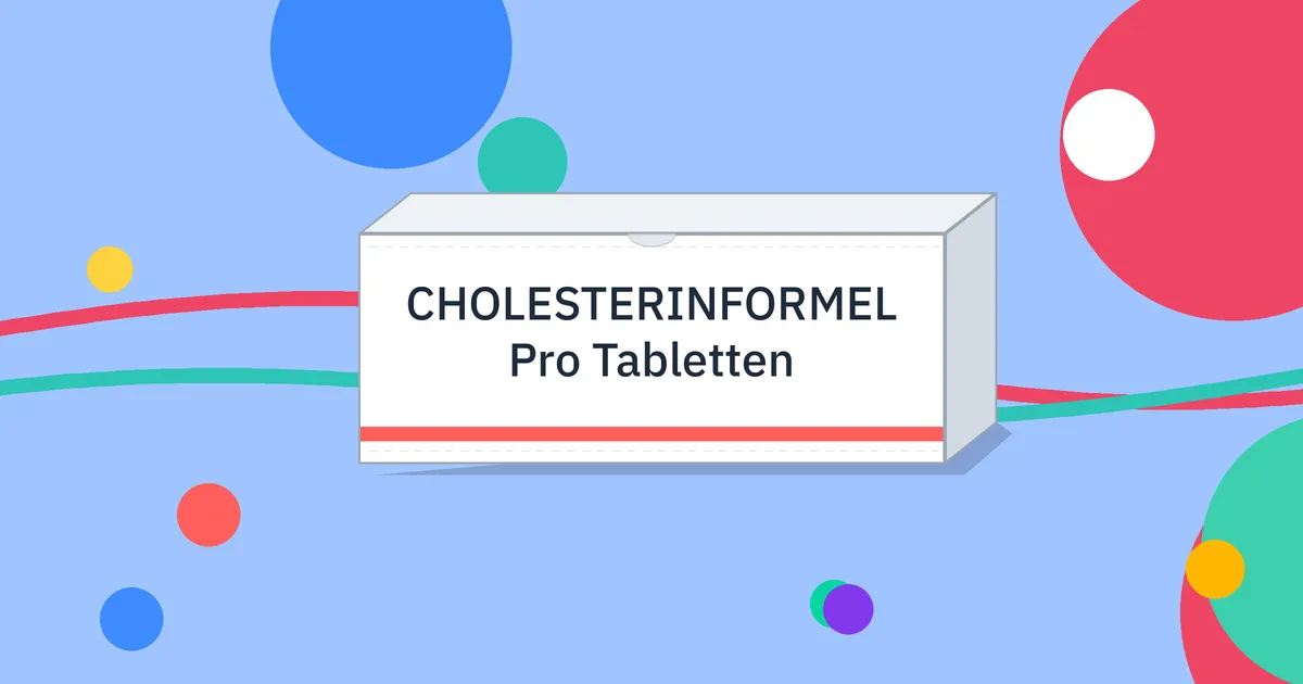 Symbolbild: Packung mit der Aufschrift CHOLESTERINFORMEL Pro Tabletten (PZN 18132009) – Verfügbarkeit und Bezug in Apotheken in Frankfurt am Main