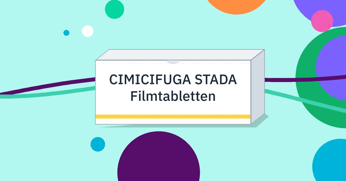 Symbolbild: Packung mit der Aufschrift CIMICIFUGA STADA Filmtabletten (PZN 08865403) – Verfügbarkeit und Bezug in Apotheken in Frankfurt am Main