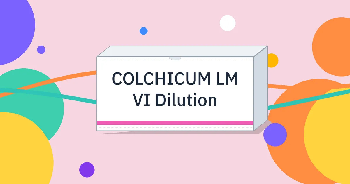 Symbolbild: Packung mit der Aufschrift COLCHICUM LM VI Dilution (PZN 04493407) – Verfügbarkeit und Bezug in Apotheken in Frankfurt am Main
