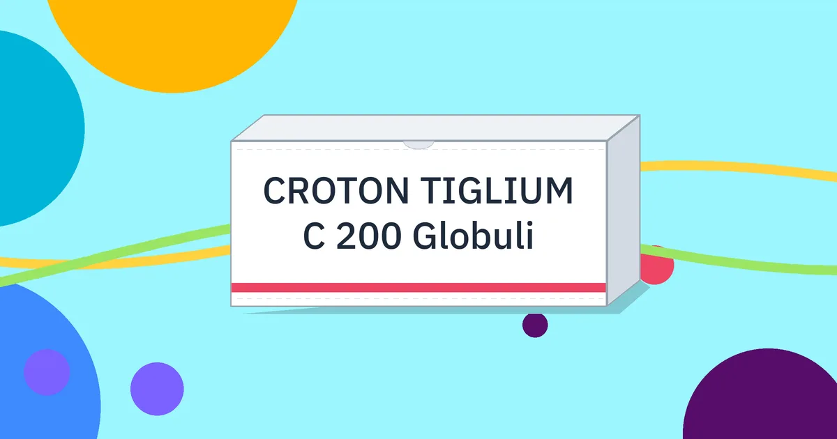 Symbolbild: Packung mit der Aufschrift CROTON TIGLIUM C 200 Globuli (PZN 07247040) – Verfügbarkeit und Bezug in Apotheken in Frankfurt am Main