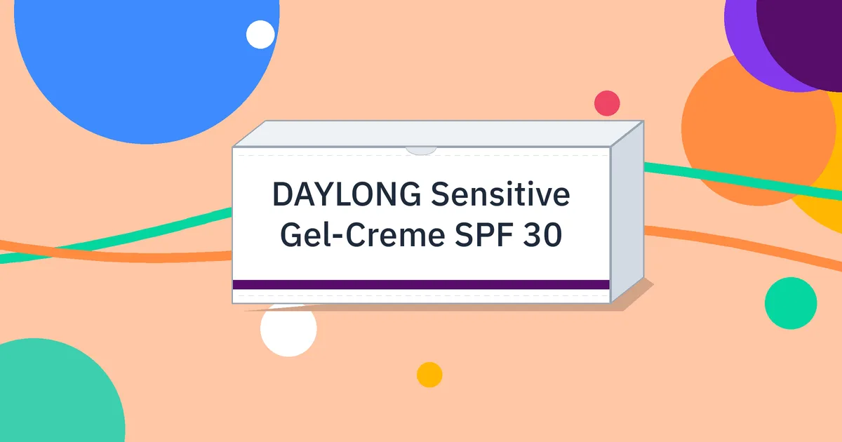 Symbolbild: Packung mit der Aufschrift DAYLONG Sensitive Gel-Creme SPF 30 (PZN 20007903) – Verfügbarkeit und Bezug in Apotheken in Frankfurt am Main
