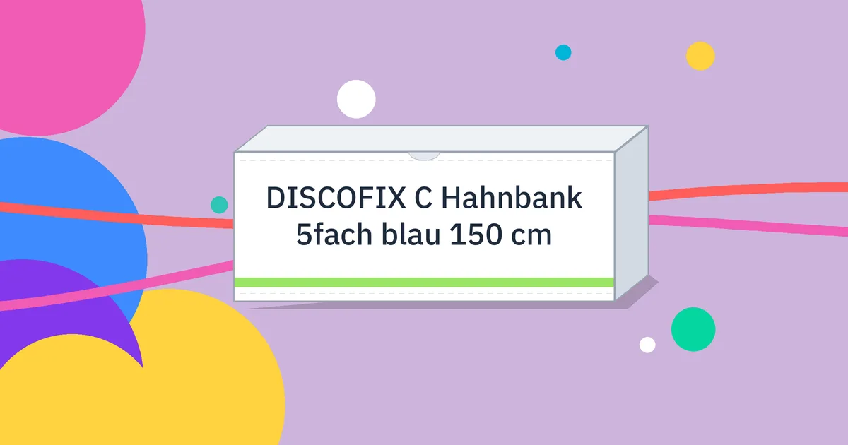 Symbolbild: Packung mit der Aufschrift DISCOFIX C Hahnbank 5fach blau 150 cm (PZN 11180850) – Verfügbarkeit und Bezug in Apotheken in Frankfurt am Main