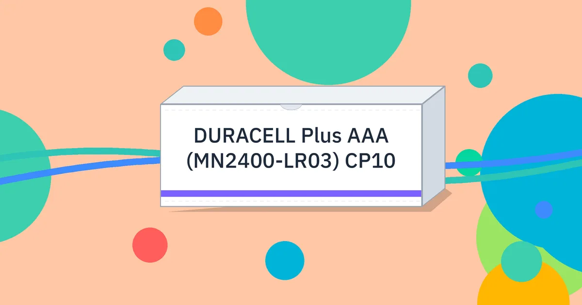 Symbolbild: Packung mit der Aufschrift DURACELL Plus AAA (MN2400-LR03) CP10 (PZN 18399089) – Verfügbarkeit und Bezug in Apotheken in Frankfurt am Main