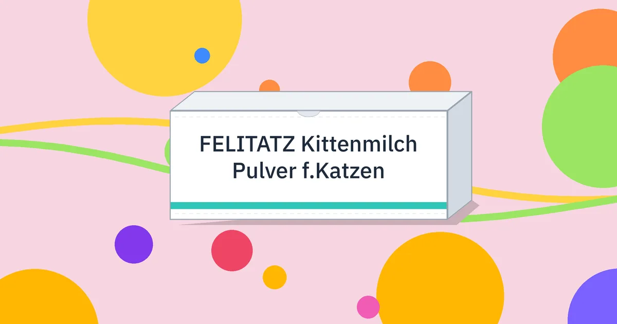 Symbolbild: Packung mit der Aufschrift FELITATZ Kittenmilch Pulver f.Katzen (PZN 17369034) – Verfügbarkeit und Bezug in Apotheken in Frankfurt am Main