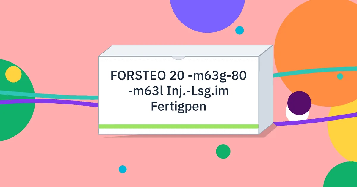 Symbolbild: Packung mit der Aufschrift FORSTEO 20 -m63g-80 -m63l Inj.-Lsg.im Fertigpen (PZN 06944682) – Verfügbarkeit und Bezug in Apotheken in Frankfurt am Main
