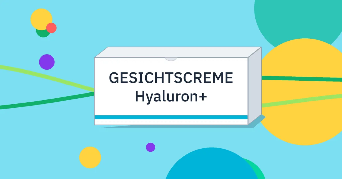 Symbolbild: Packung mit der Aufschrift GESICHTSCREME Hyaluron+ (PZN 19921180) – Verfügbarkeit und Bezug in Apotheken in Frankfurt am Main