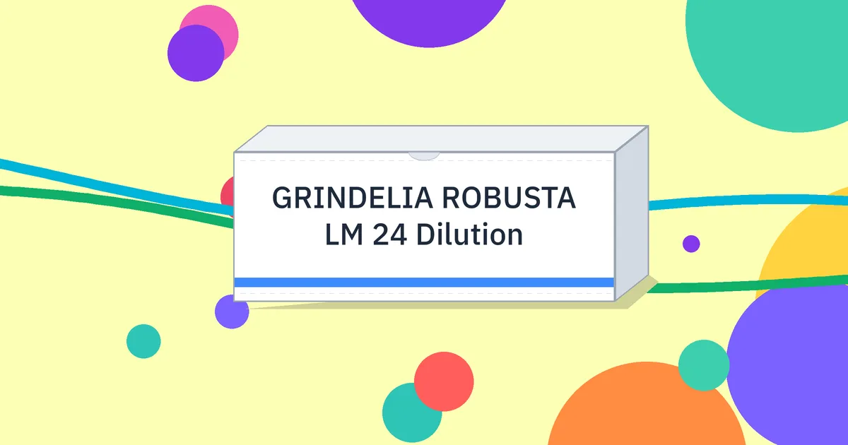Symbolbild: Packung mit der Aufschrift GRINDELIA ROBUSTA LM 24 Dilution (PZN 13547131) – Verfügbarkeit und Bezug in Apotheken in Frankfurt am Main