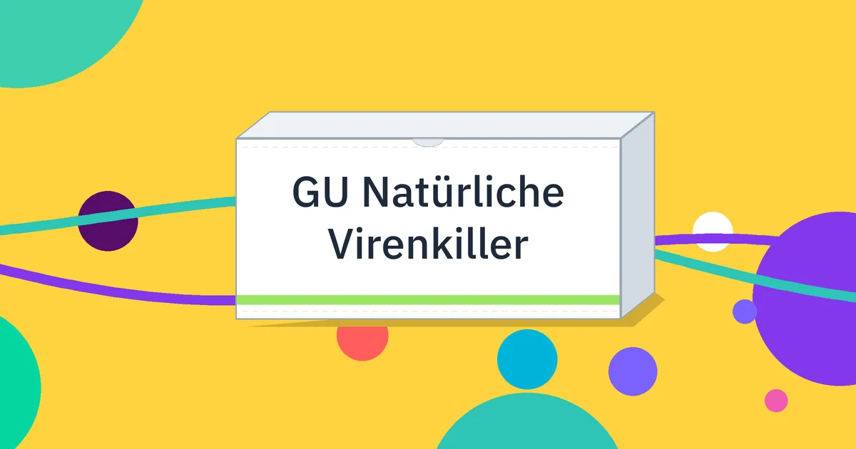 Symbolbild: Packung mit der Aufschrift GU Natürliche Virenkiller (PZN 16653715) – Verfügbarkeit und Bezug in Apotheken in Frankfurt am Main