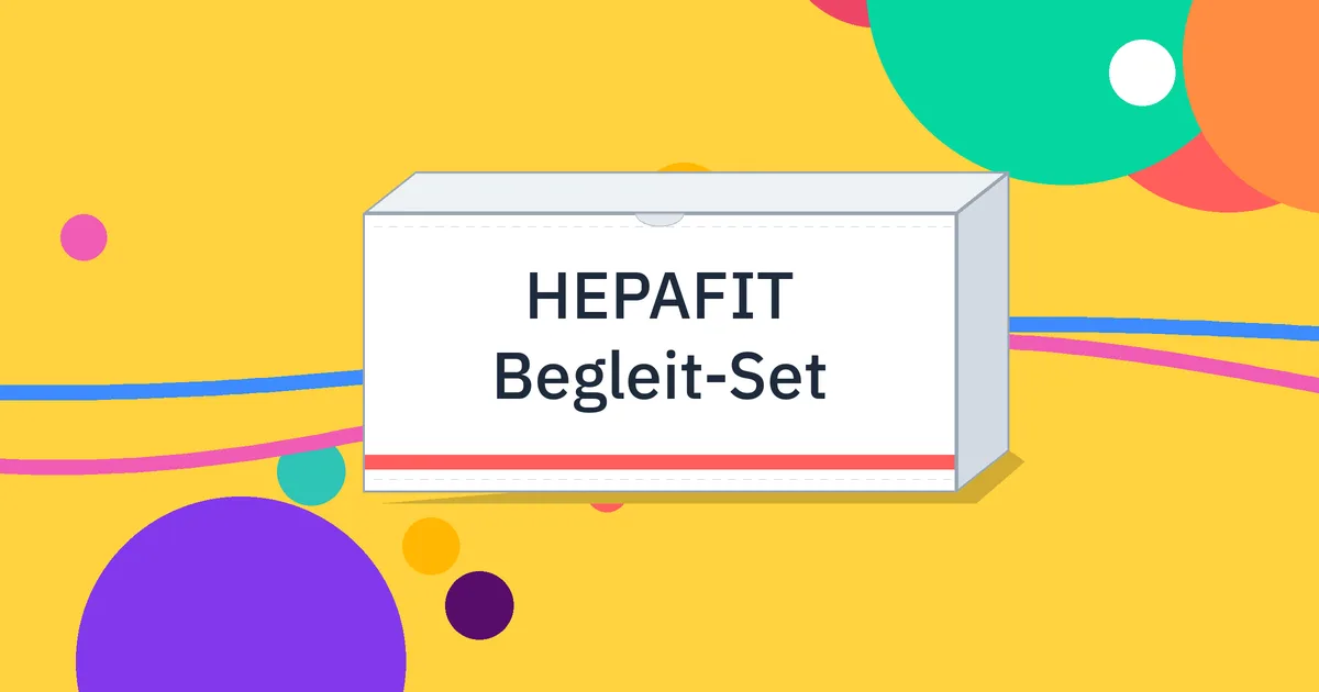 Symbolbild: Packung mit der Aufschrift HEPAFIT Begleit-Set (PZN 19802191) – Verfügbarkeit und Bezug in Apotheken in Frankfurt am Main